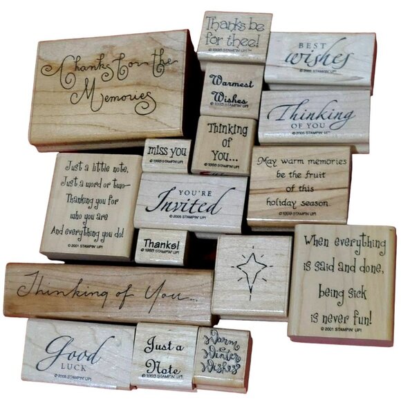 Stampin' Up! | Office | 6 Lot Stampin Up Mix Lot Stamps Vintage 9s Y2k ...